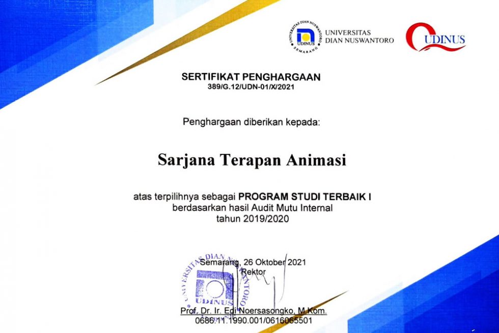 Program Studi Animasi UDINUS | Program Studi Animasi Universitas Dian Nuswantoro